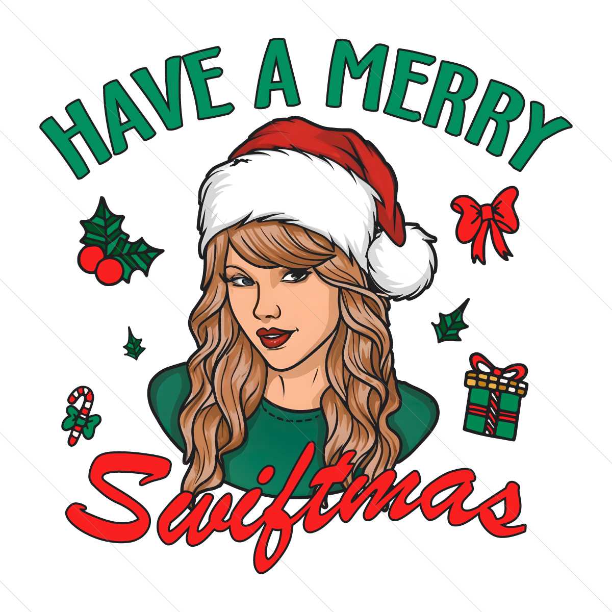 Have A Merry Swiftmas PNG File Cut | Inspire Uplift