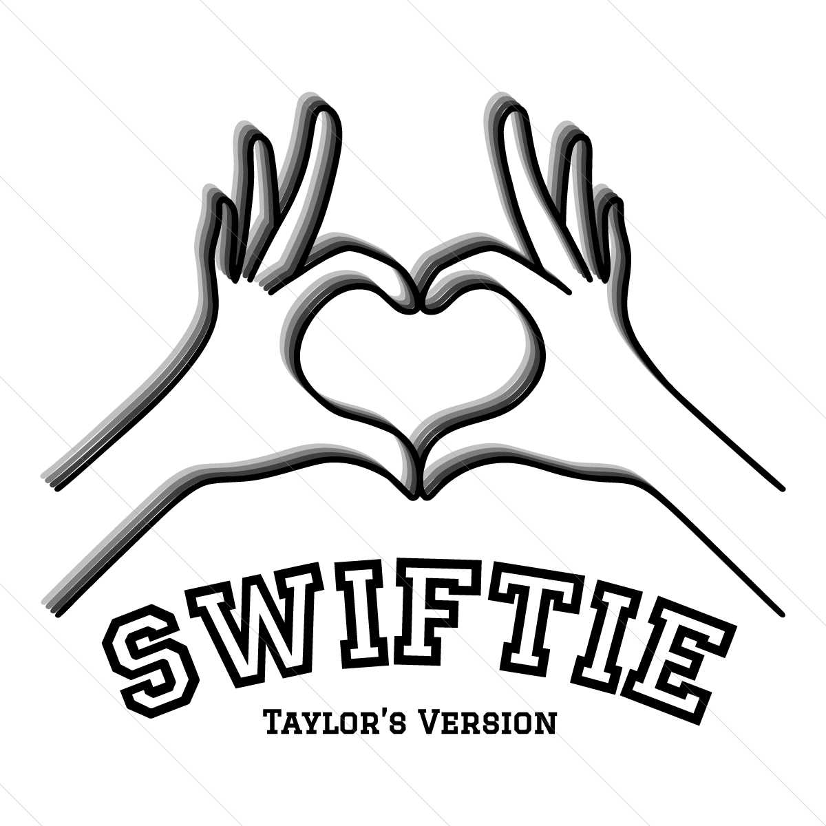 Swiftie Taylors Version Heart Hands SVG File Cricut | Inspire Uplift