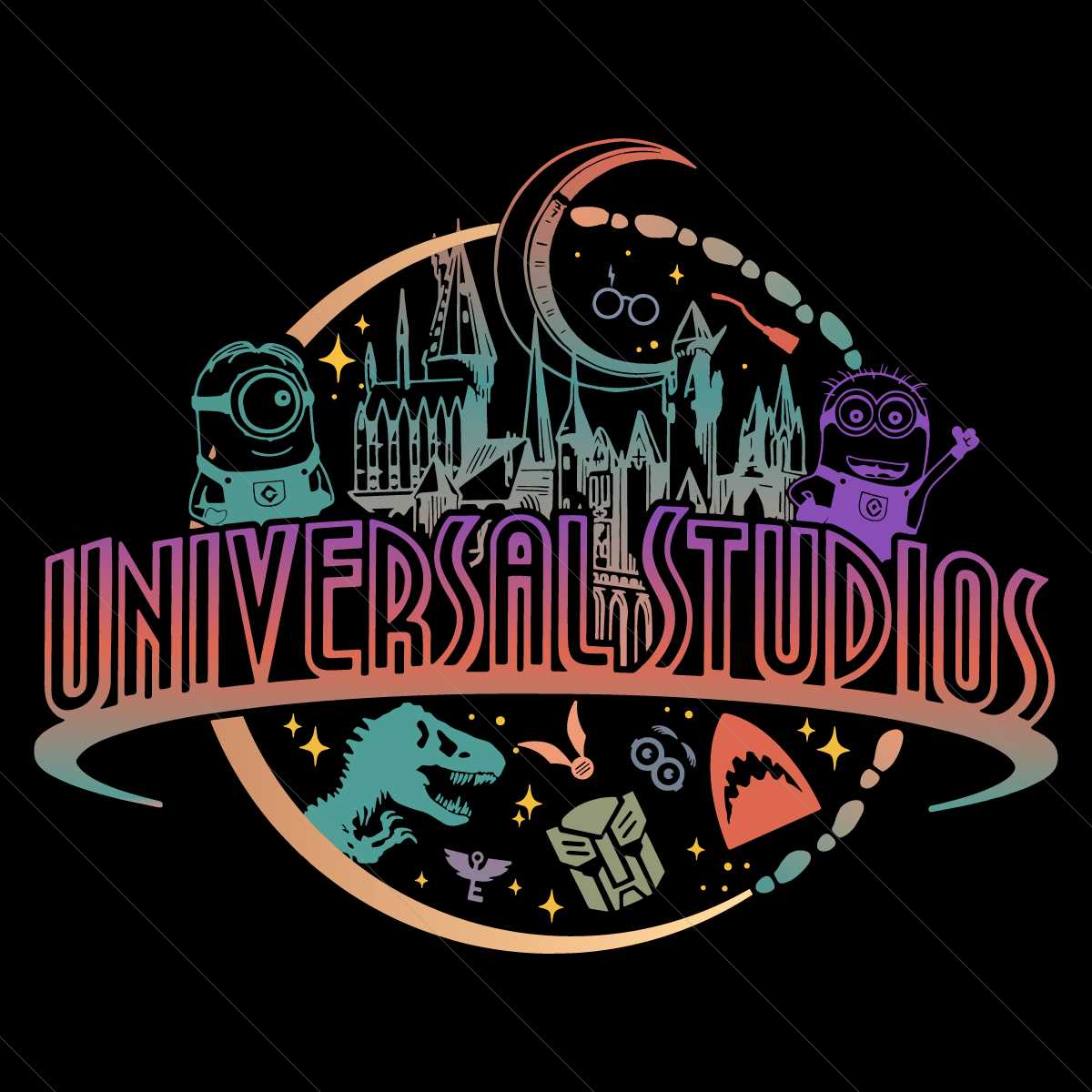 Vintage Disney Universal Studios SVG File Design | Inspire Uplift