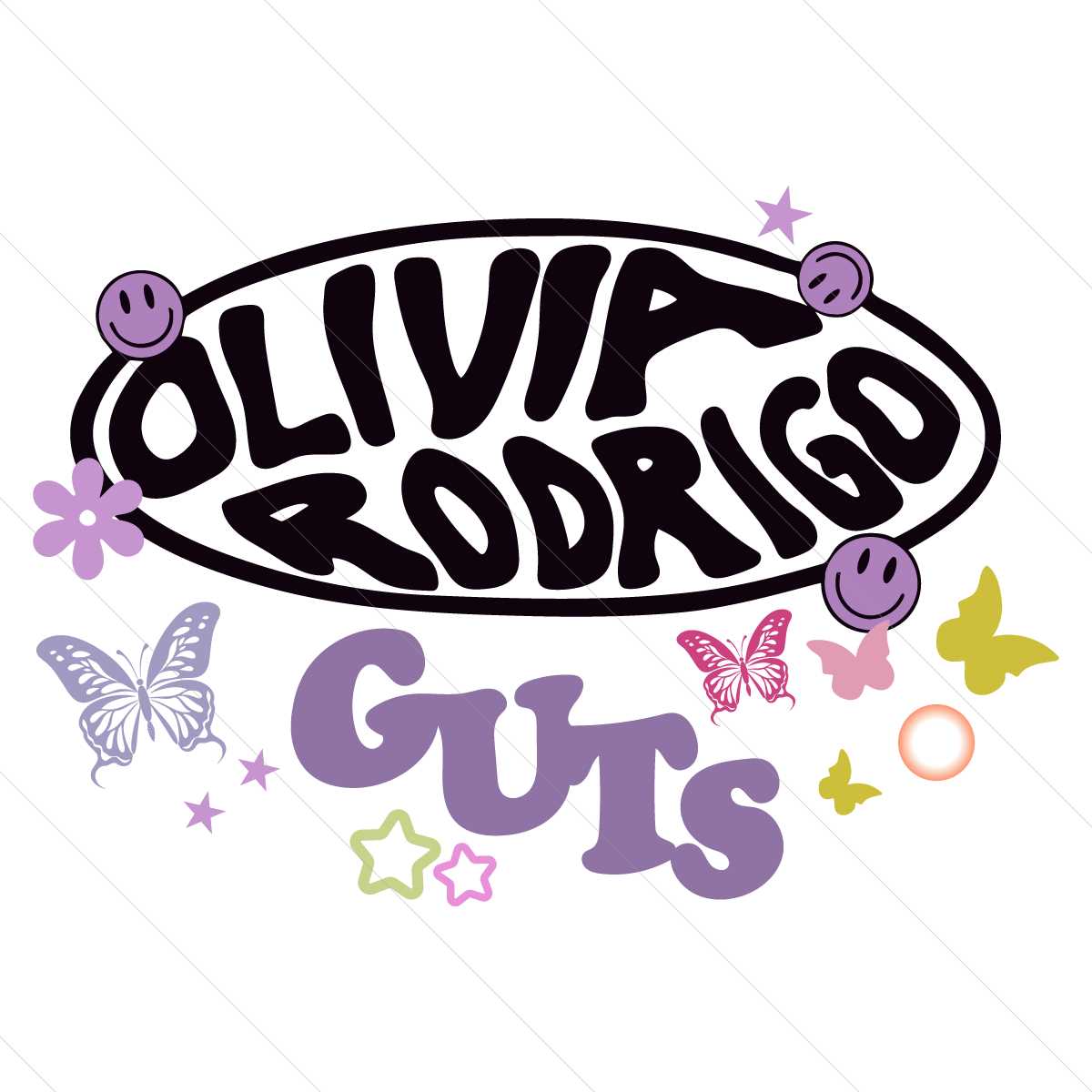 Retro Olivia Rodrigo Guts Tour 2024 SVG Download File | Inspire Uplift
