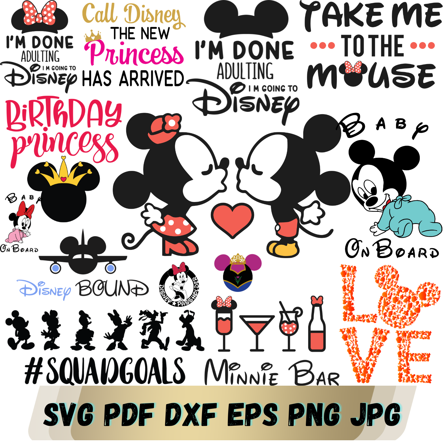 Bundle Minnie Princess Svg, Disney Svg, Mickey Svg , Mickey - Inspire ...