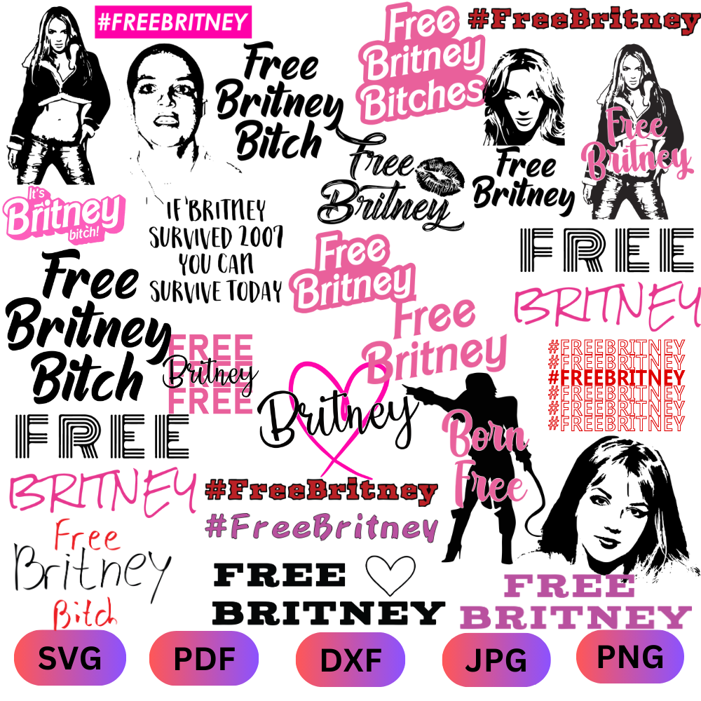 Britney Spears SVG PNG Bundle, Free Britney Cut Files, Cricu | Inspire ...
