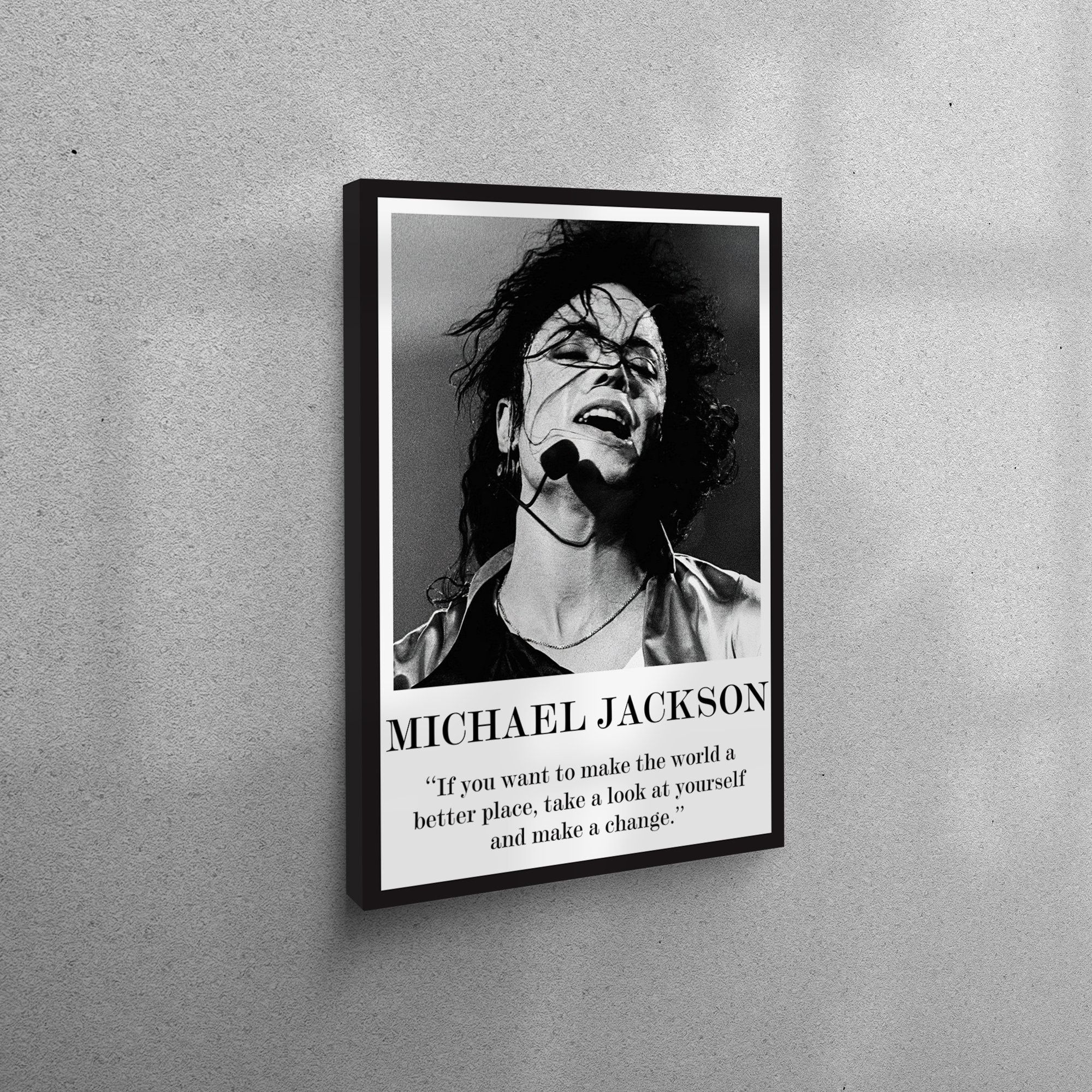 Wall Decor, Large Wall Art, Canvas, Michael Jackson, Famous | Inspire ...