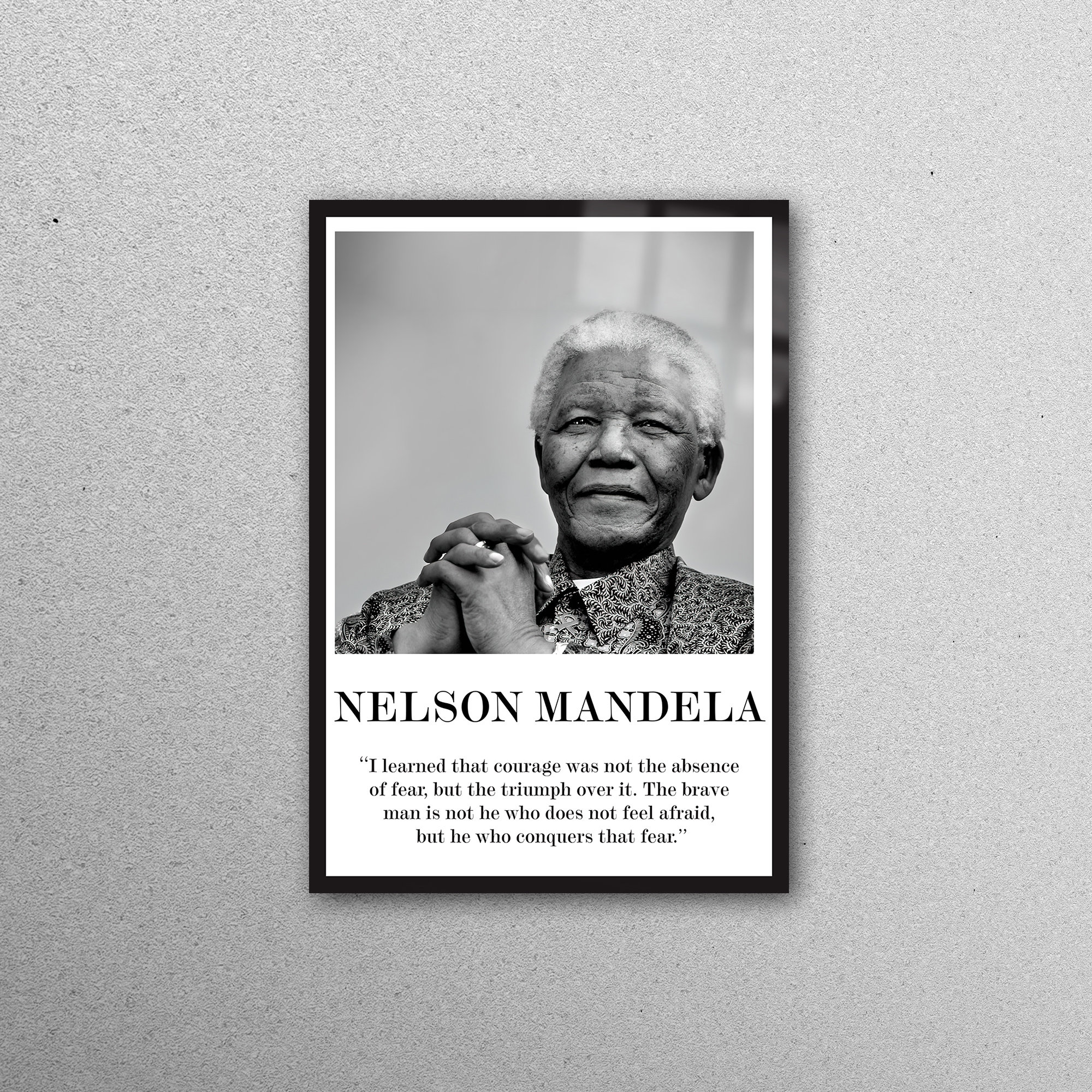 Wall Decoration, Wall Decor, Glass, Nelson Mandela, Nelson M - Inspire ...
