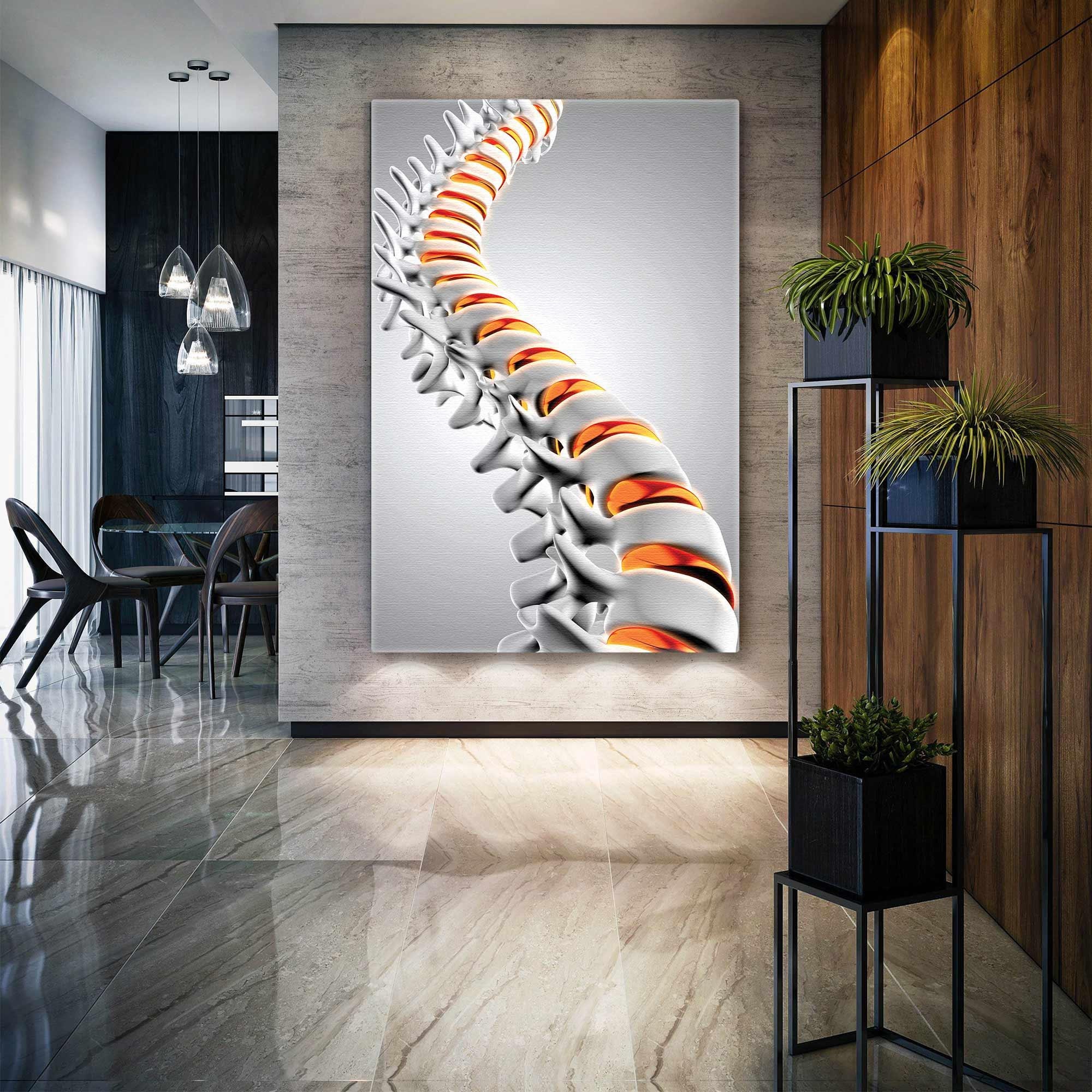 Spine Health Brain and Nerve Surgery Spine Roll Up Canvas, S - Inspire ...