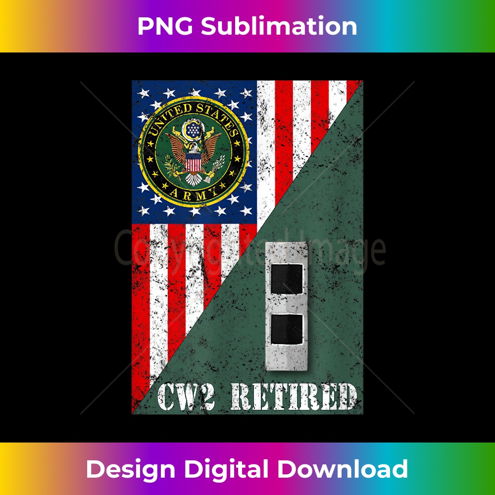 Retired Army Chief Warrant Officer Two CW2 Half Rank & Flag | Inspire ...