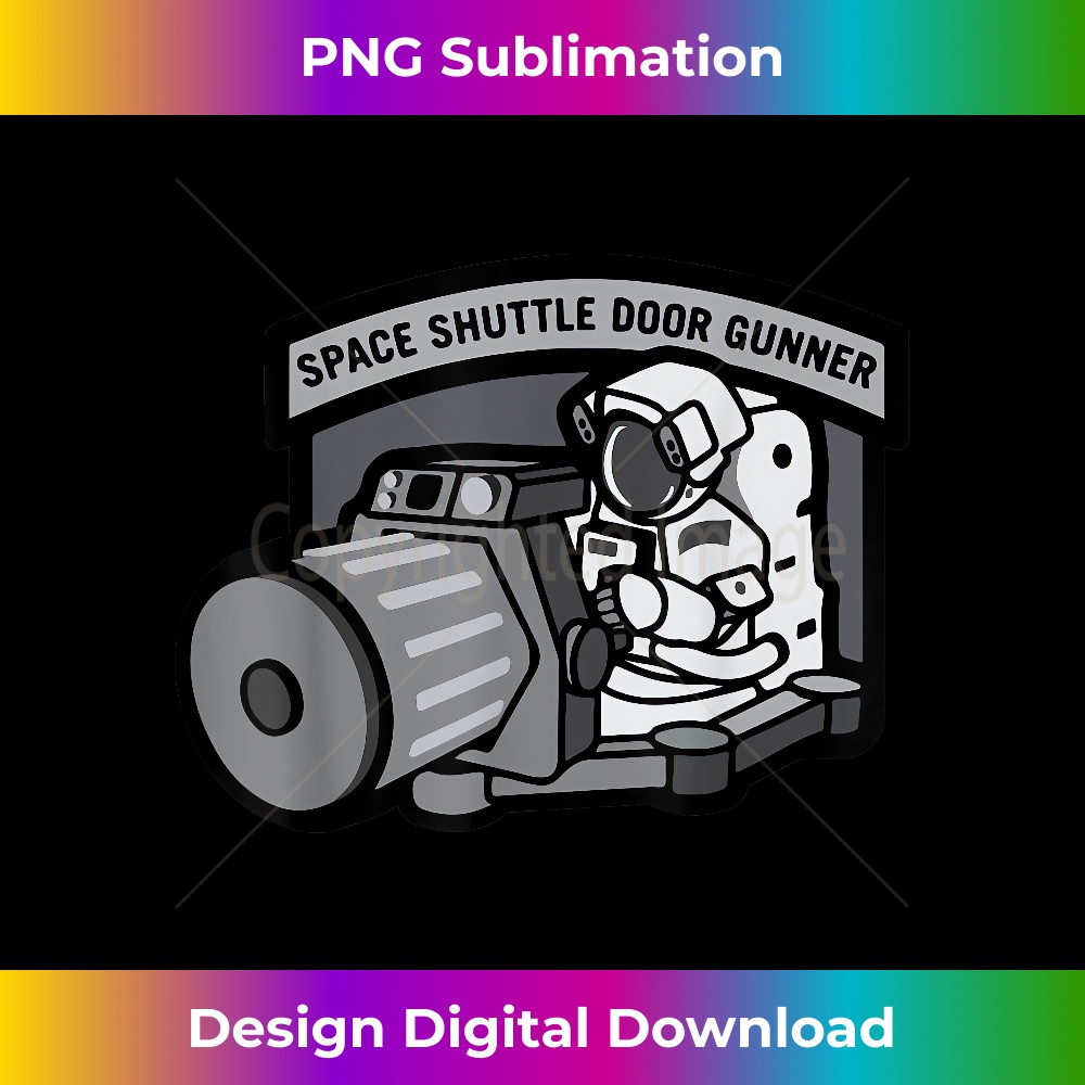 Space Shuttle Door Gunner - Signature Sublimation PNG File | Inspire Uplift