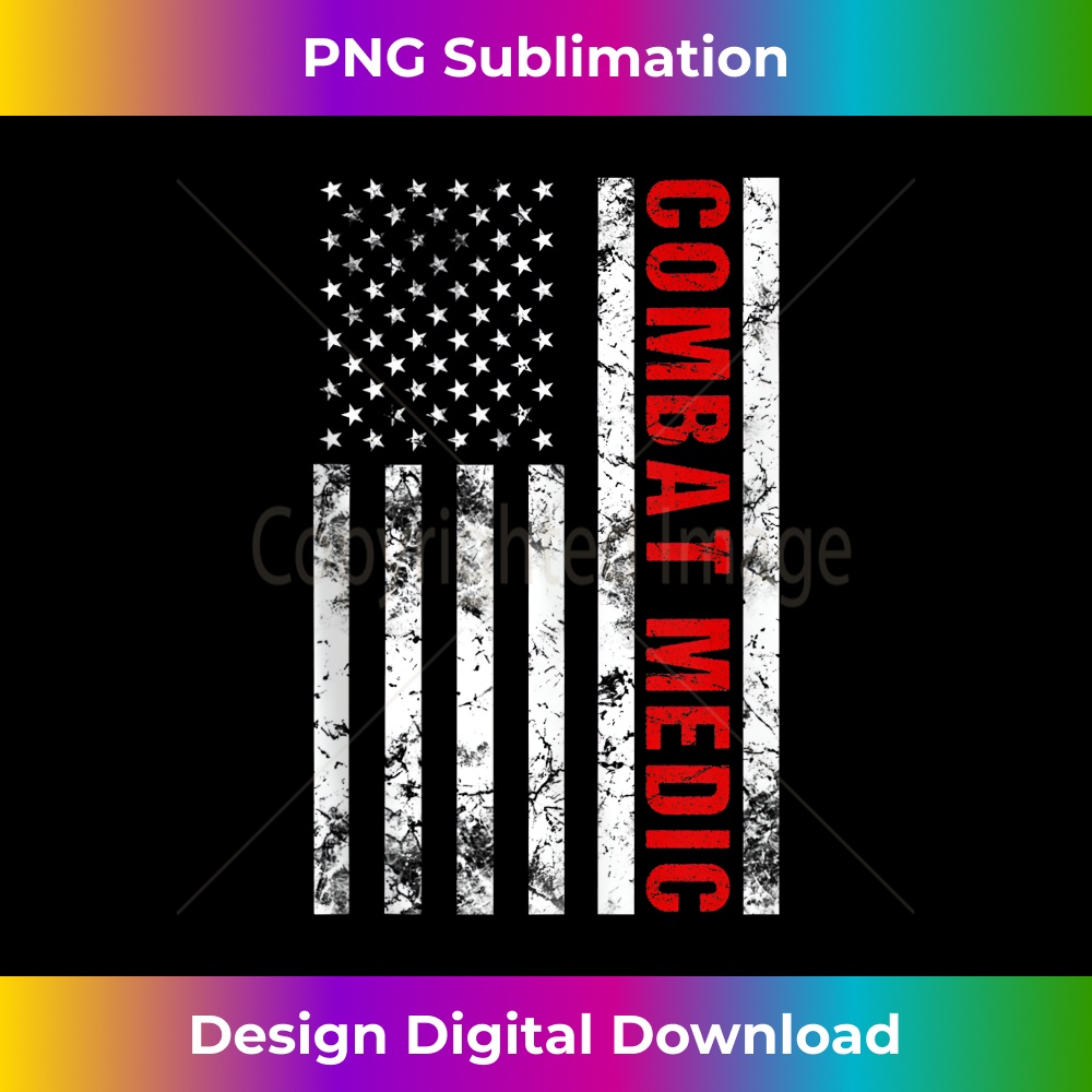 American Flag Army Combat Medic Tank Top - Decorative Sublim - Inspire ...