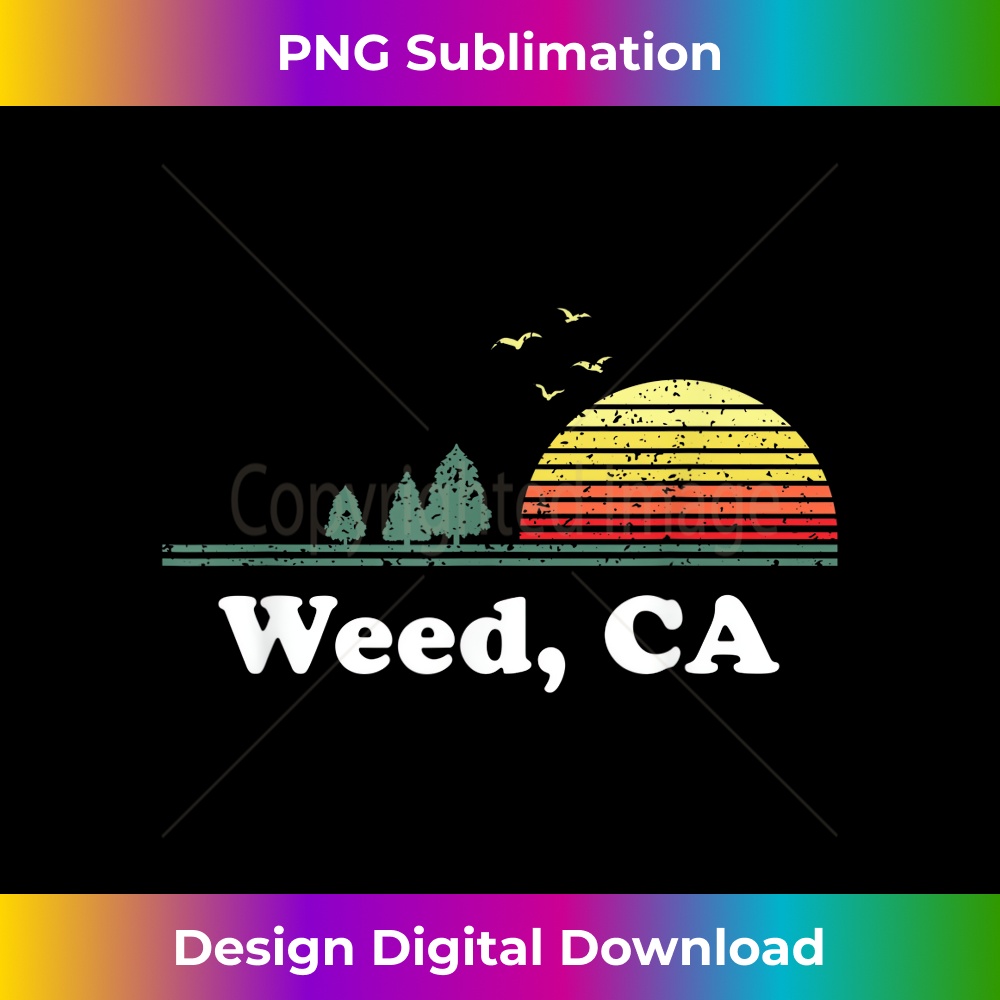 Vintage Sunset Pine Tree Weed, California USA Souvenir - Aes | Inspire ...