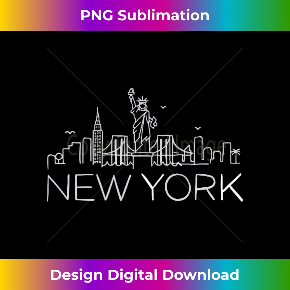 New York City New York City Skylines statue of liberty Tank - Inspire ...