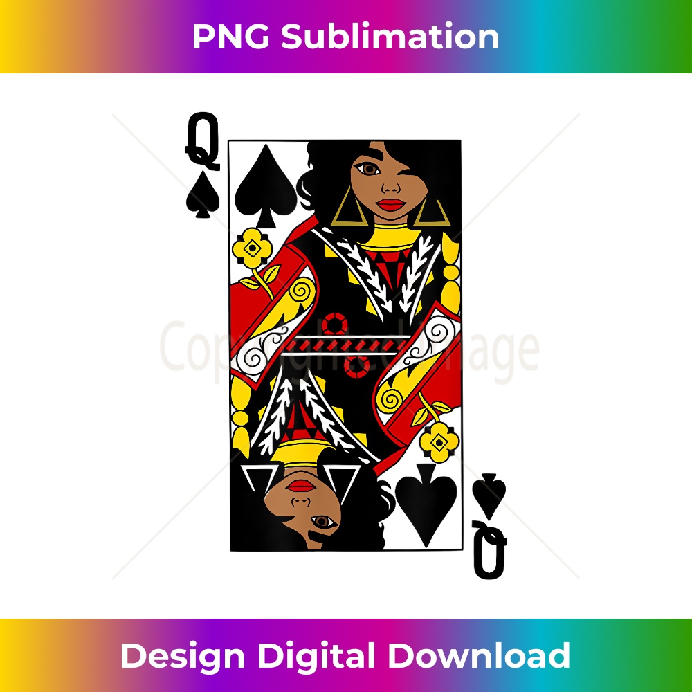 Afro Queen of Spades Playing Card African American Graphic - | Inspire ...