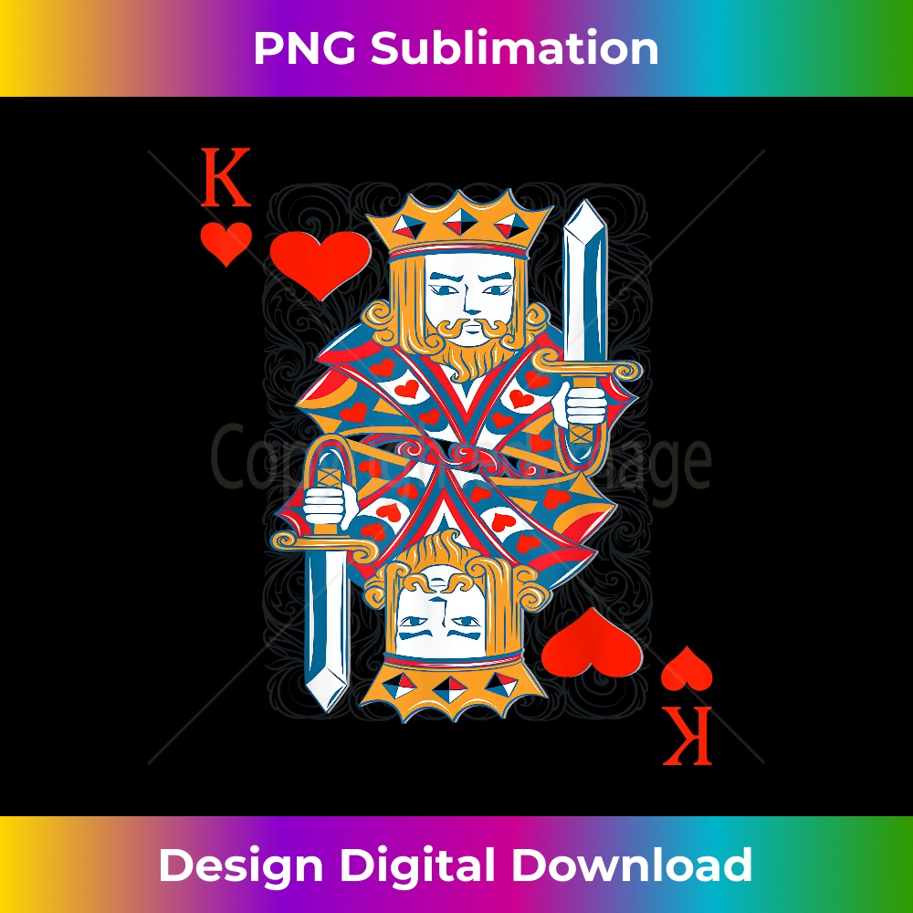 King of Hearts 2 Sided Playing Card Costume Shirt - PNG Tran | Inspire ...