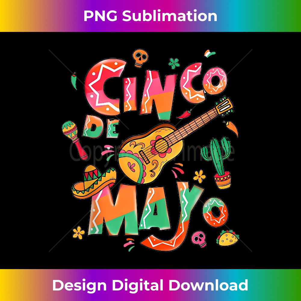 Cinco de Mayo Tee, Mexican Taco Guitar Fiesta Cinco de Mayo | Inspire ...