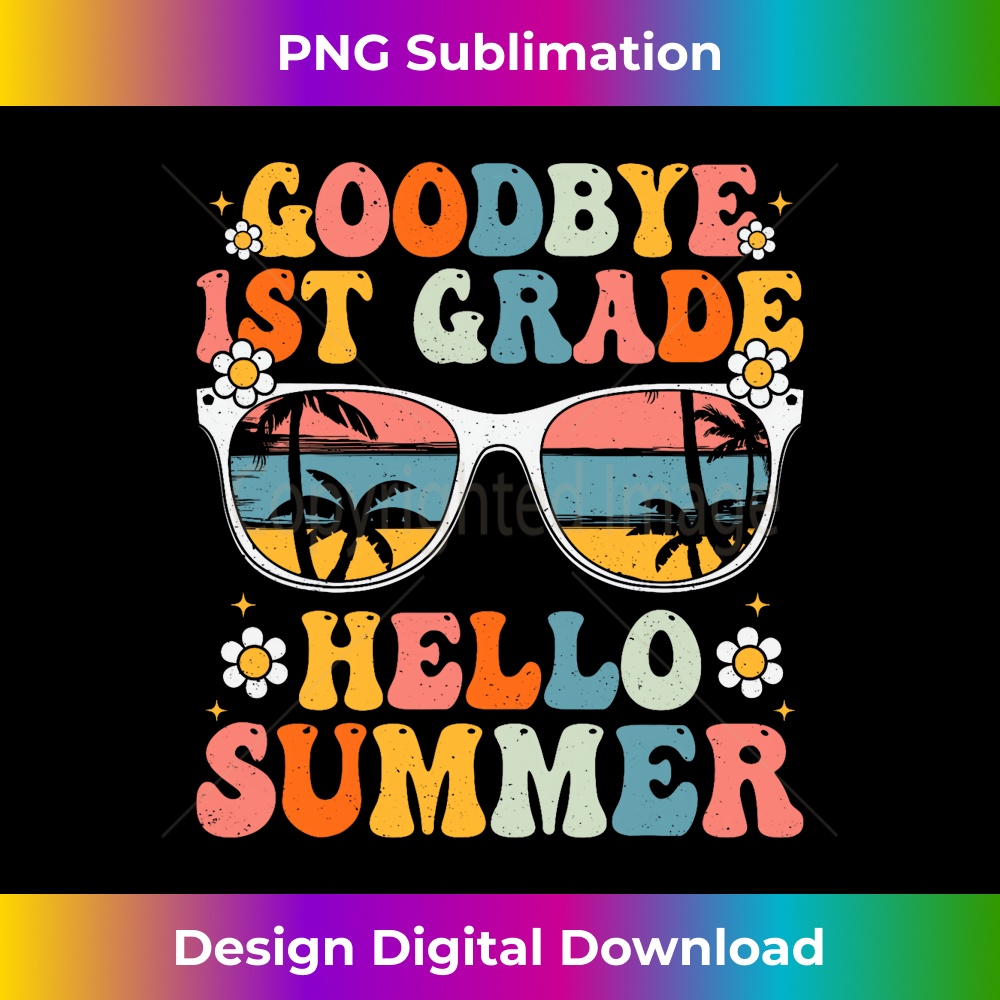 Goodbye 1st Grade Hello Summer Groovy First Grade Graduation | Inspire ...