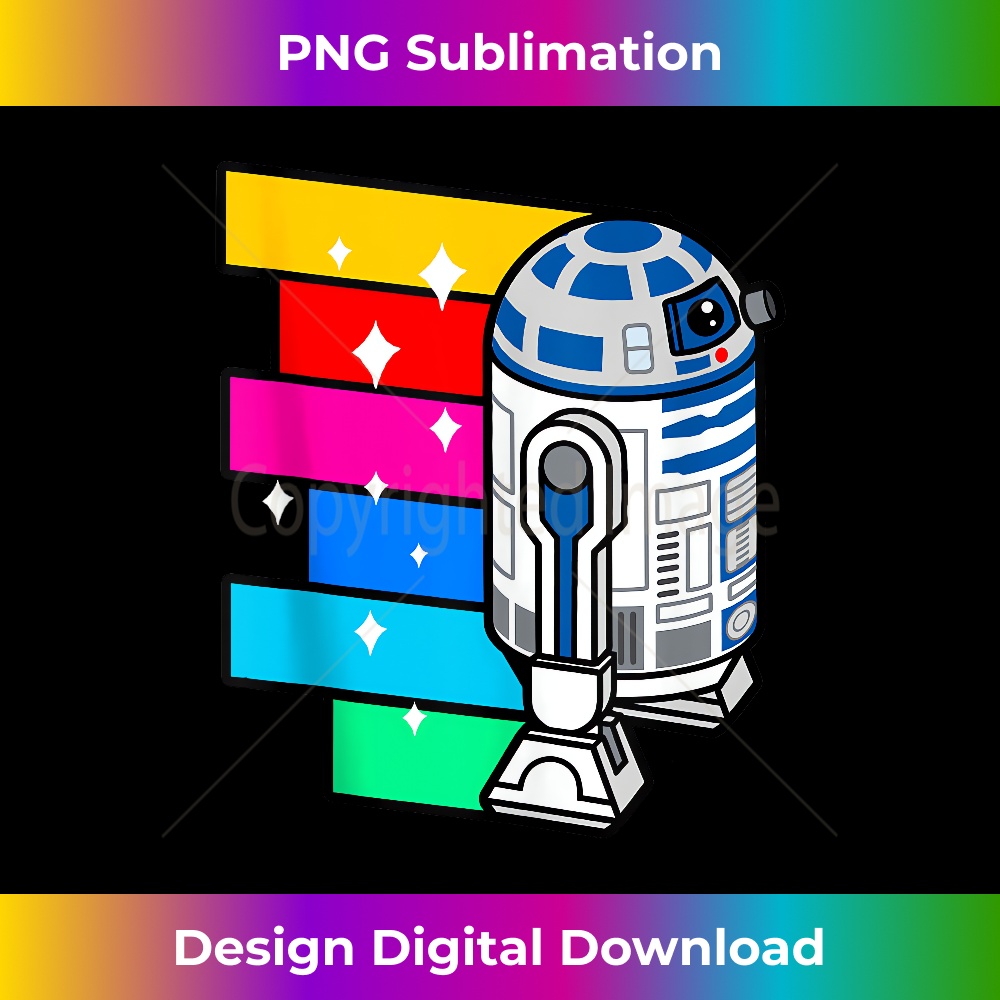 Star Wars R2-D2 Rainbow Zoom Cartoon Tank Top 2 - Profession | Inspire Uplift