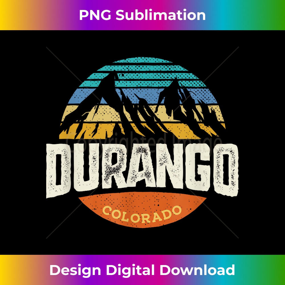 Vintage Durango Colorado Mountain Sunset 2 - Signature Subli | Inspire ...