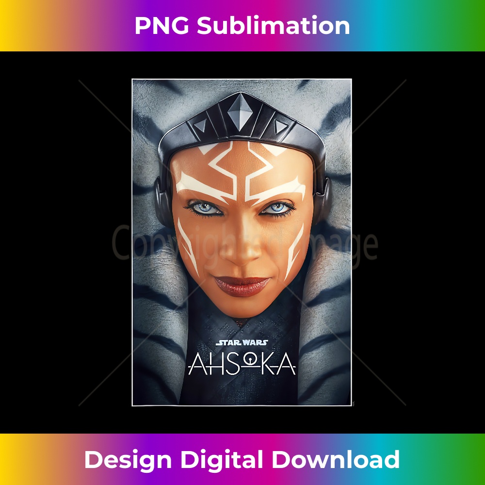 Star Wars Ahsoka Tano Face & Logo Series Poster Art Disney T | Inspire ...