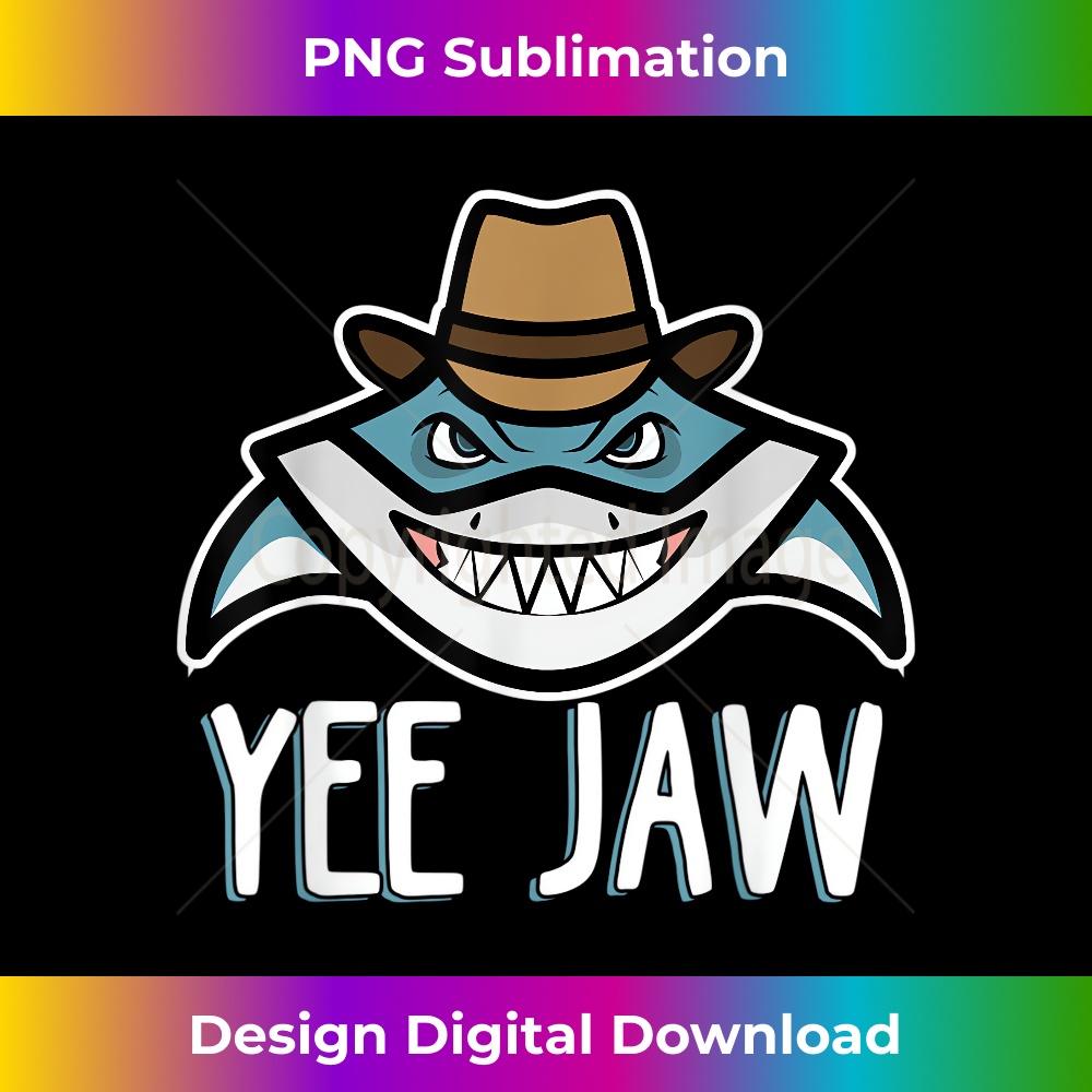 Shark Cowboy Hat Funny Yee Jaw - High-Quality PNG Sublimatio | Inspire ...