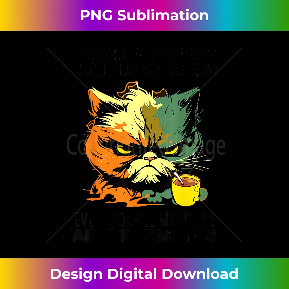 Touch My Coffee I'll Slap You So Hard Cat Face Feeling - Uni | Inspire ...