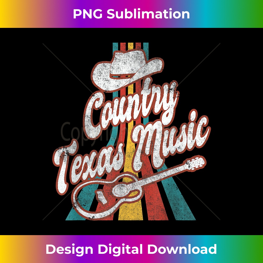 Country Texas Music Retro Country Music Guitar Cowboy Hat - | Inspire ...