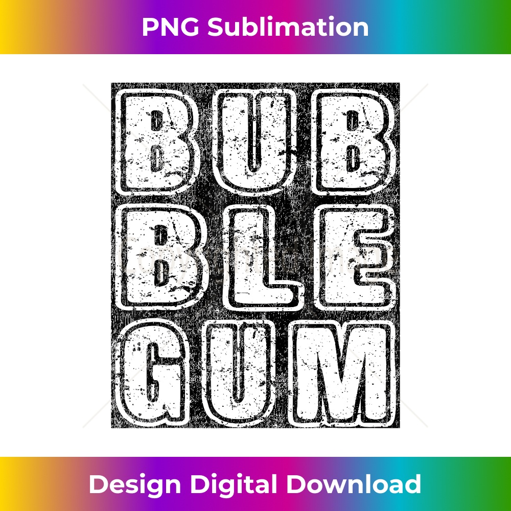 Retro Bubble Gum Graphic Art Design - Chewing Gum Lover 1 | Inspire Uplift