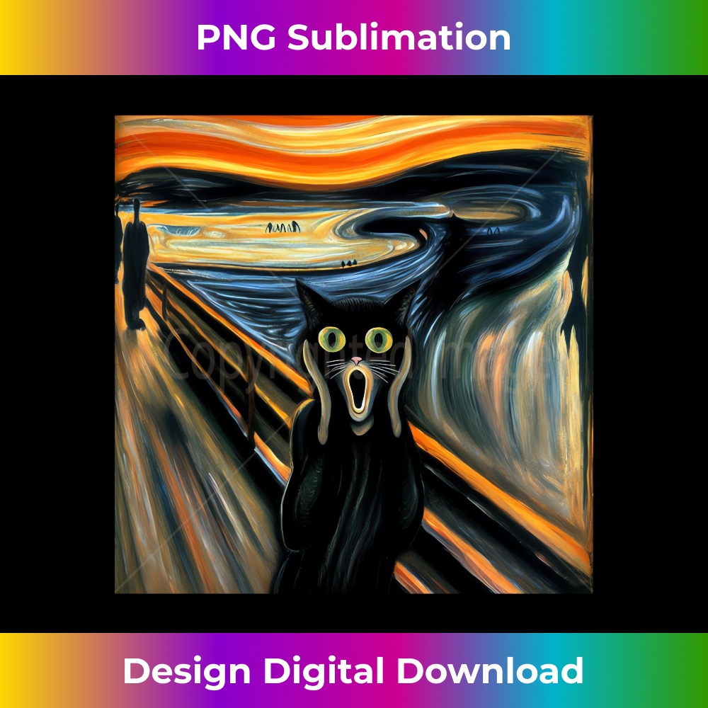 The Scream Black Cat Munch Expressionism Artsy 1 - PNG Trans | Inspire ...