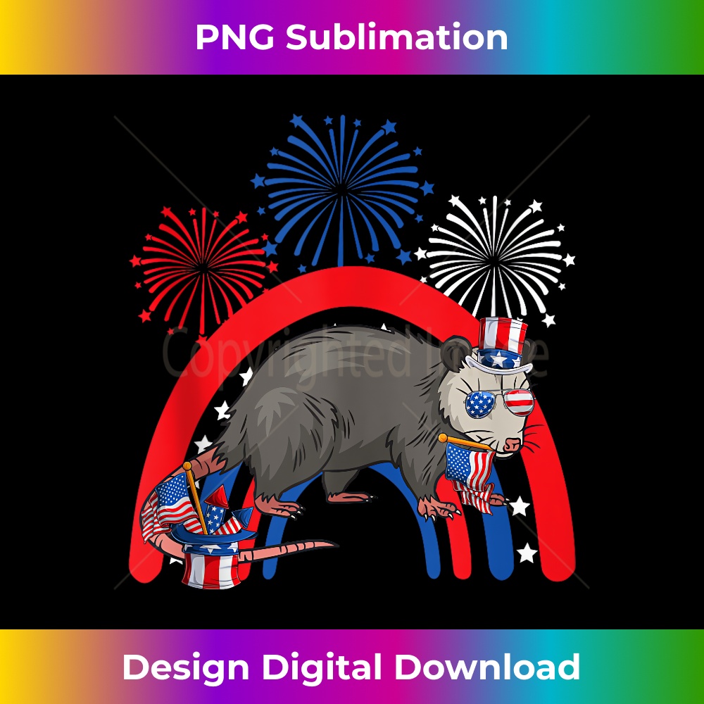 Possum Costume Rainbow As American Flag 4th July Fireworks 1 | Inspire ...