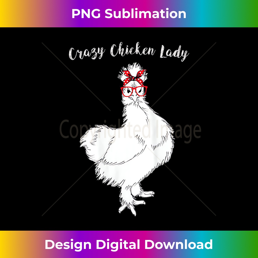 s Crazy Chicken Lady Chicken with Red Bandana & Glasses 1 - | Inspire ...