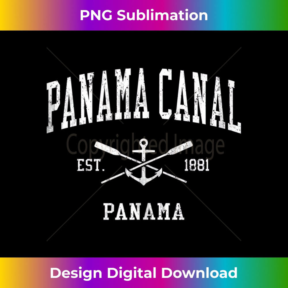 Panama Canal Vintage Crossed Oars & Boat Anchor Sports 1 - U | Inspire ...