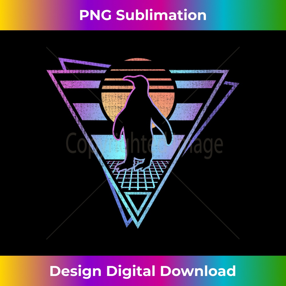 s Penguin Retro 80s EDM Synthwave 2 - High-Quality PNG Subli | Inspire ...