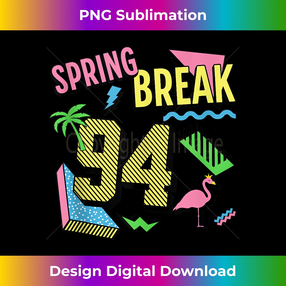 Spring Break Logo Retro Shape Graphic 1994 Throwback Design | Inspire ...