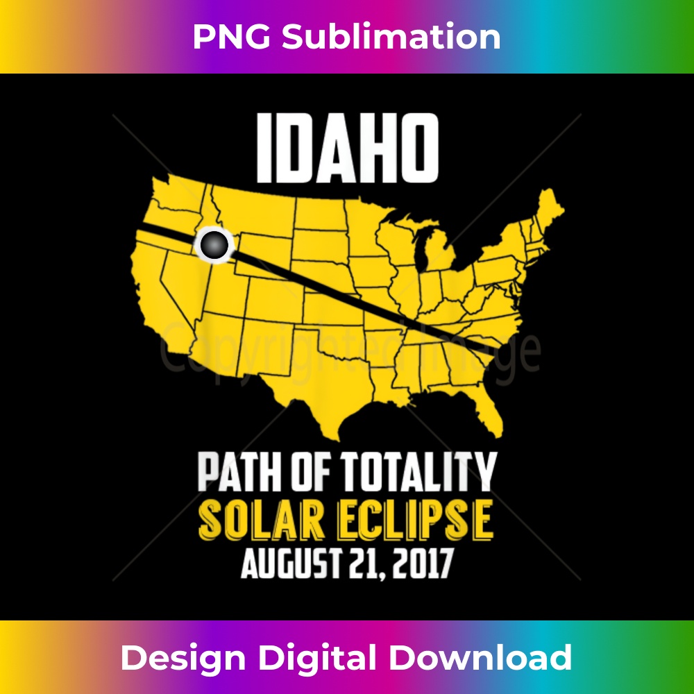 Solar Eclipse 2017 Idaho Map Path of Totality T Shirt - Prem | Inspire ...