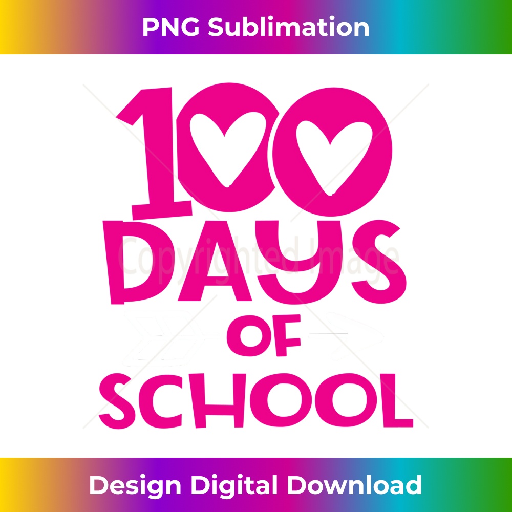 Pink 100 Days of School with Arrow For Girls and Teachers - | Inspire ...