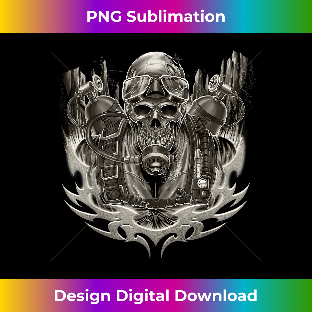 Dive-Master for Scuba Divers - skull mask air black | Inspire Uplift