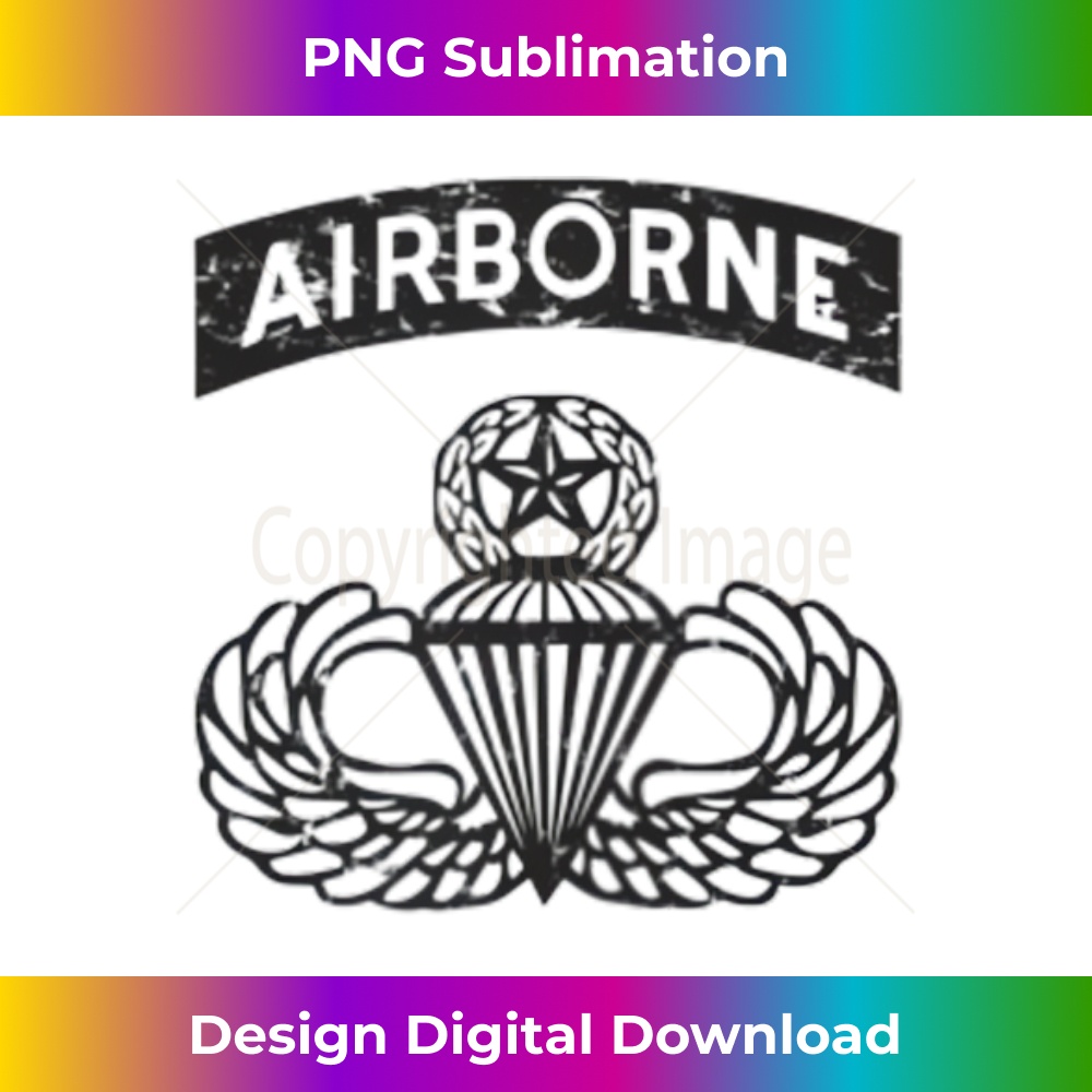Black Airborne Jumpmaster Badge with Flag - Exclusive PNG Su | Inspire ...