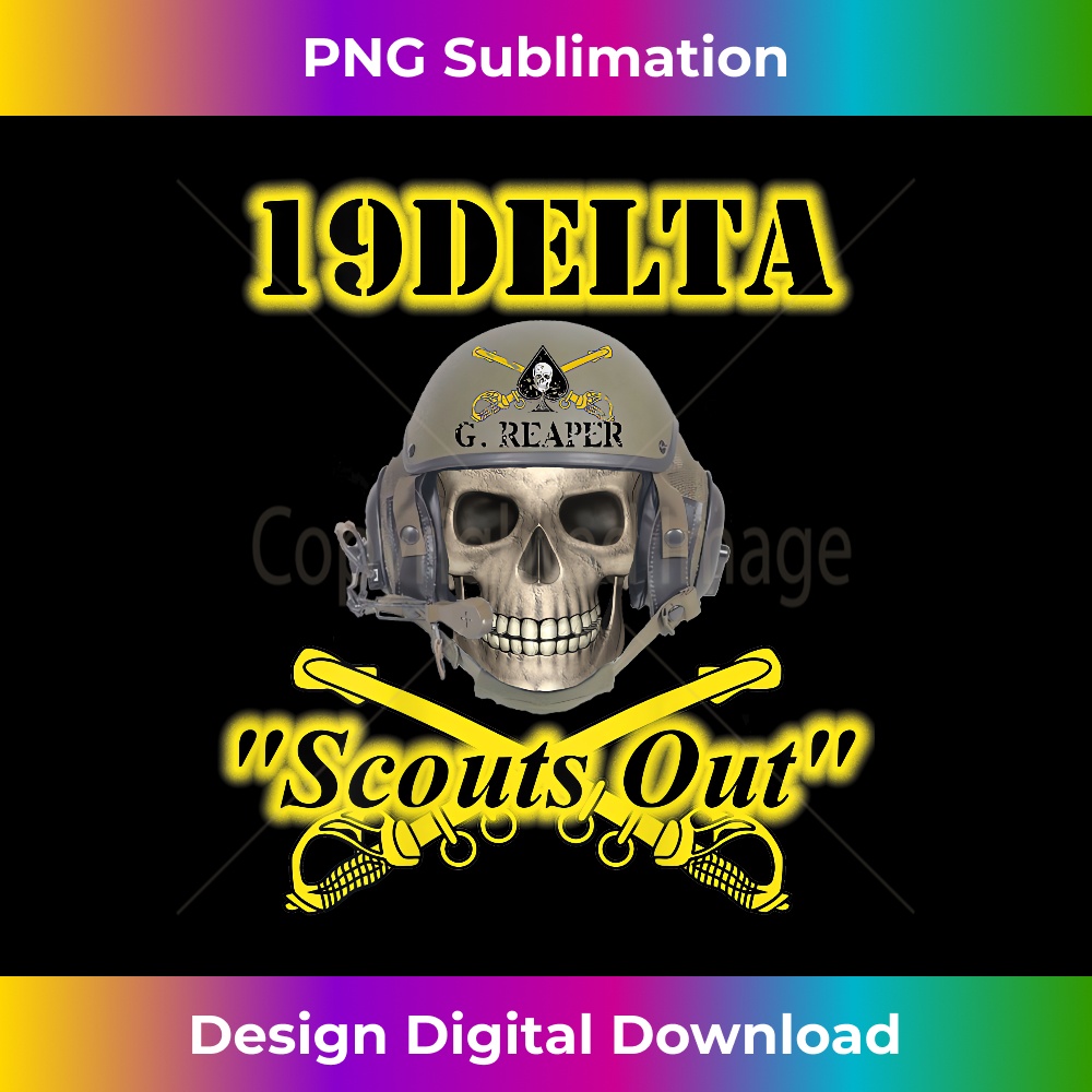 Army Cavalry Scouts MOS - veterans - Skull design on back | Inspire Uplift