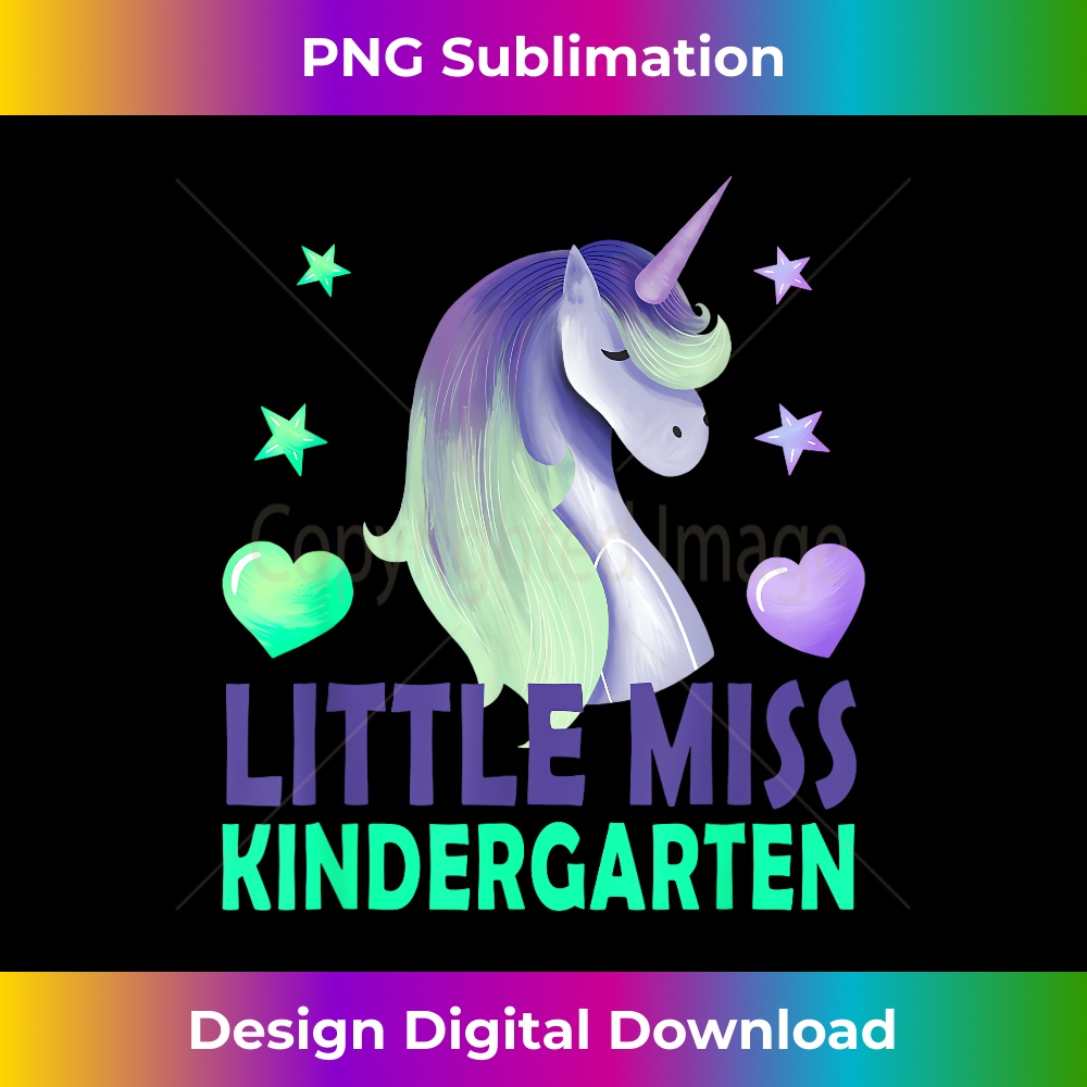 Little Miss Kindergarten Girl Back to School Unicorn - Subli | Inspire ...
