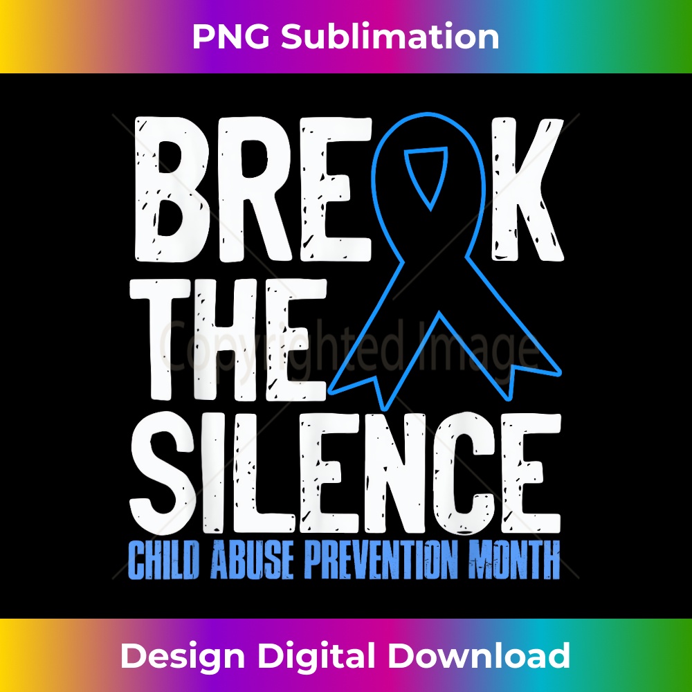Break The Child Abuse Silence Prevention Month Blue Ribbon - | Inspire ...