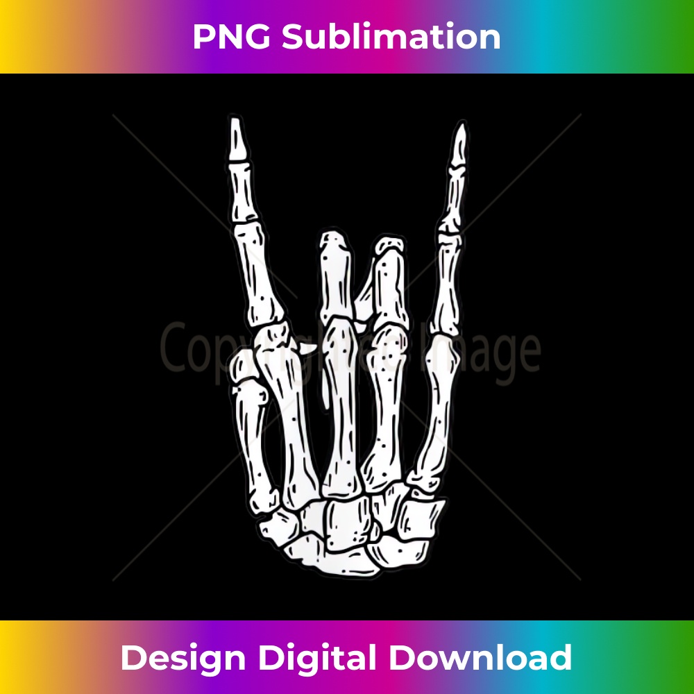 Skeleton Hand rocking Heavy Metal Horns Rocker 1 - PNG Subli | Inspire ...