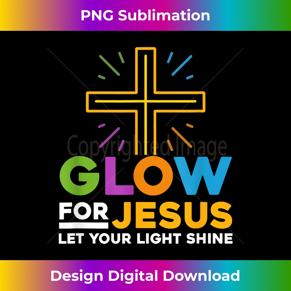 Glow-For Jesus Let Your Light Shine Faith Cross Christian - | Inspire ...