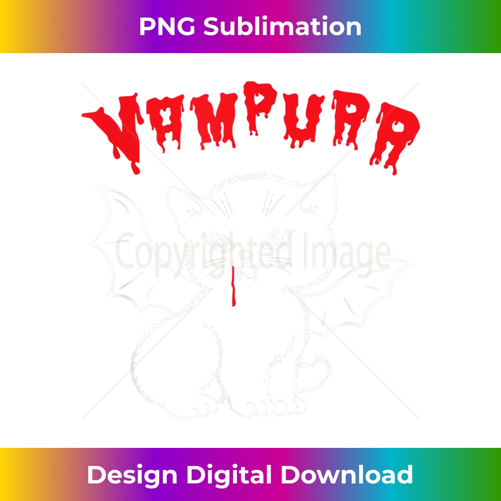 Vampire Kitten Vampurr with Bat Wings, Fangs and Blood Drip | Inspire ...