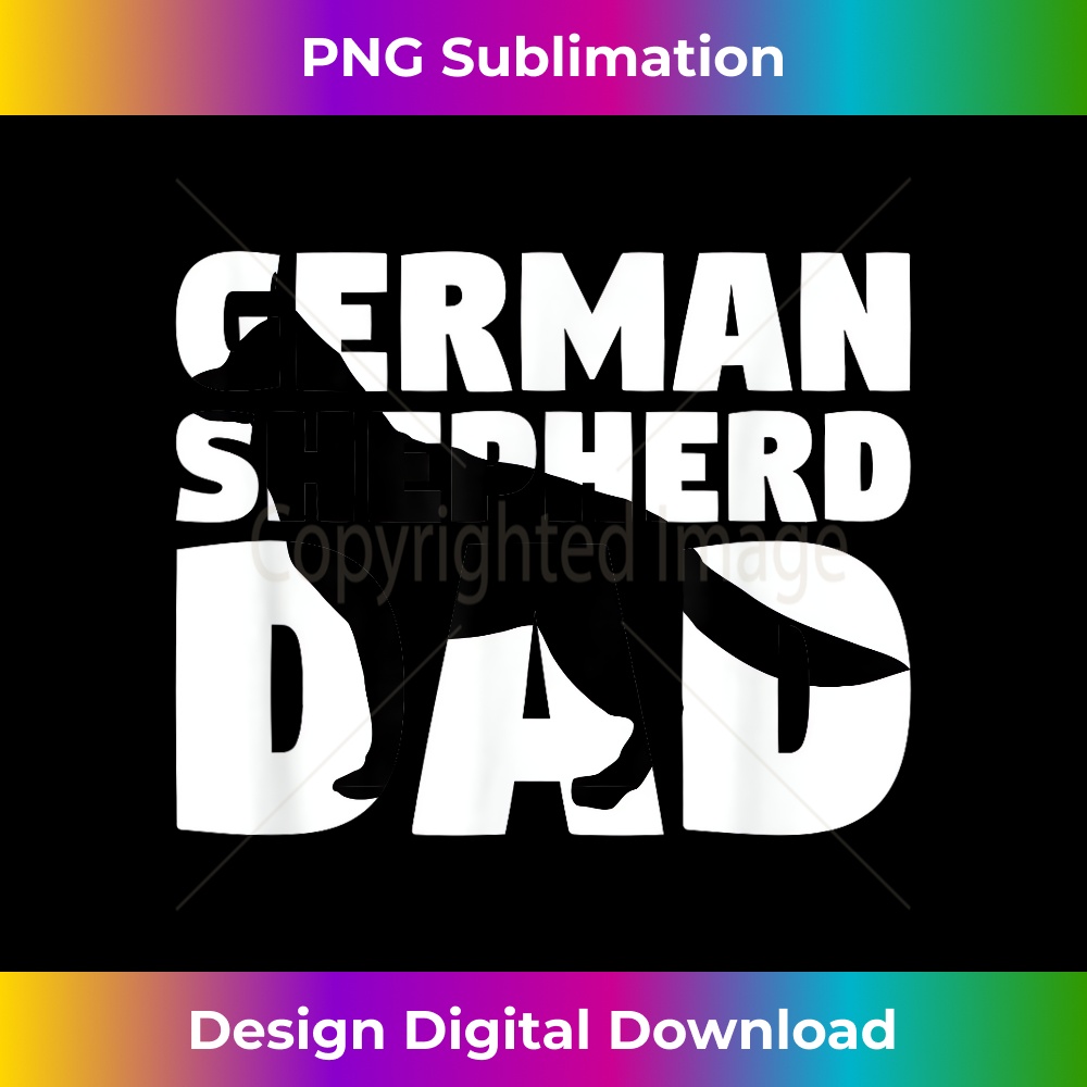 German Shepherd Dad German Shepherd Dog Father - Retro PNG S | Inspire ...
