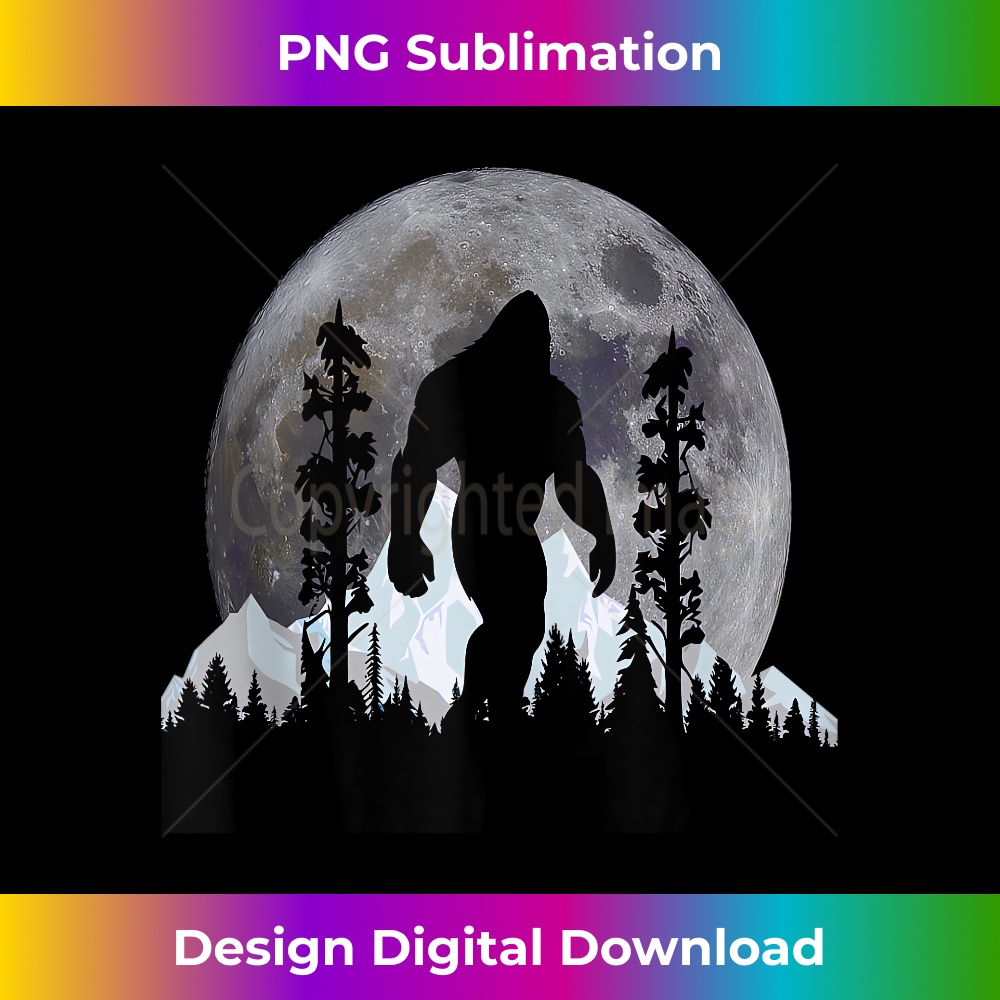Bigfoot walk in the Forest Moon Night Cool Sasquatch - Moder | Inspire ...