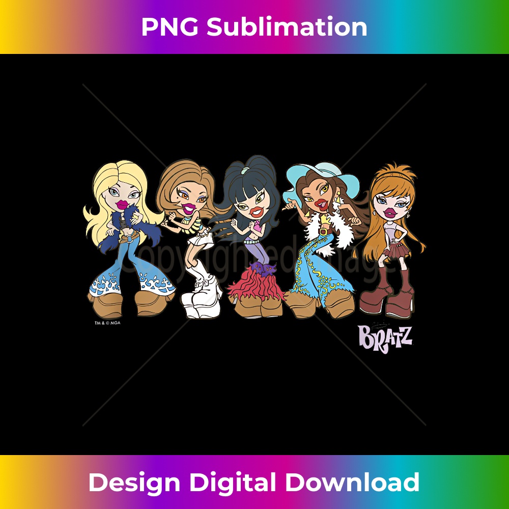 Bratz Group Shot Dancing Line Up - Exclusive PNG Sublimation | Inspire ...