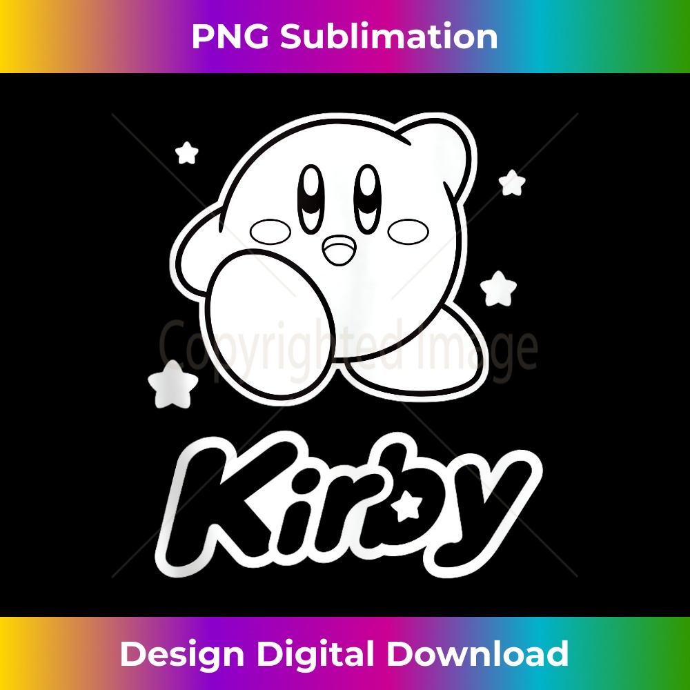 Kirby Vintage Star Icons Line Art Portrait 1 - Vintage Subli | Inspire ...