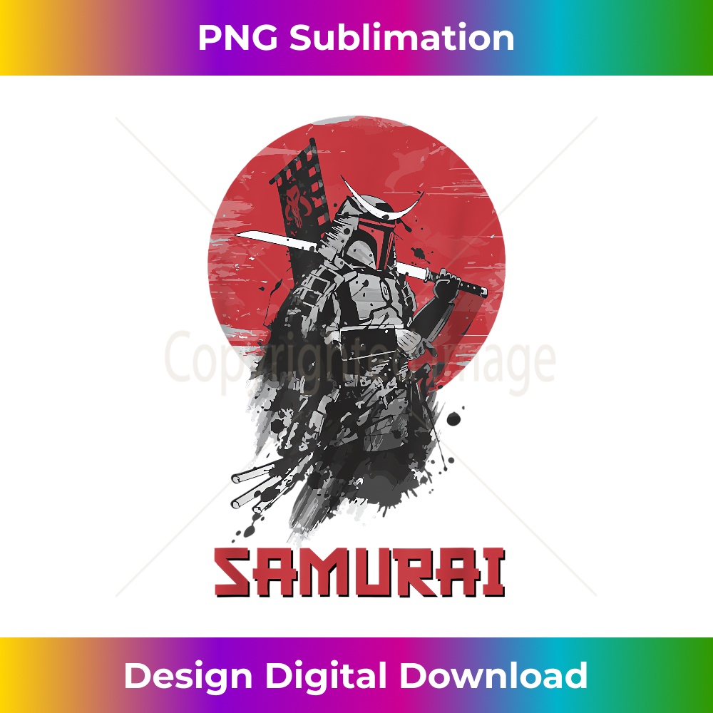 Samurai Blood Moon 1 - Modern Sublimation PNG File | Inspire Uplift