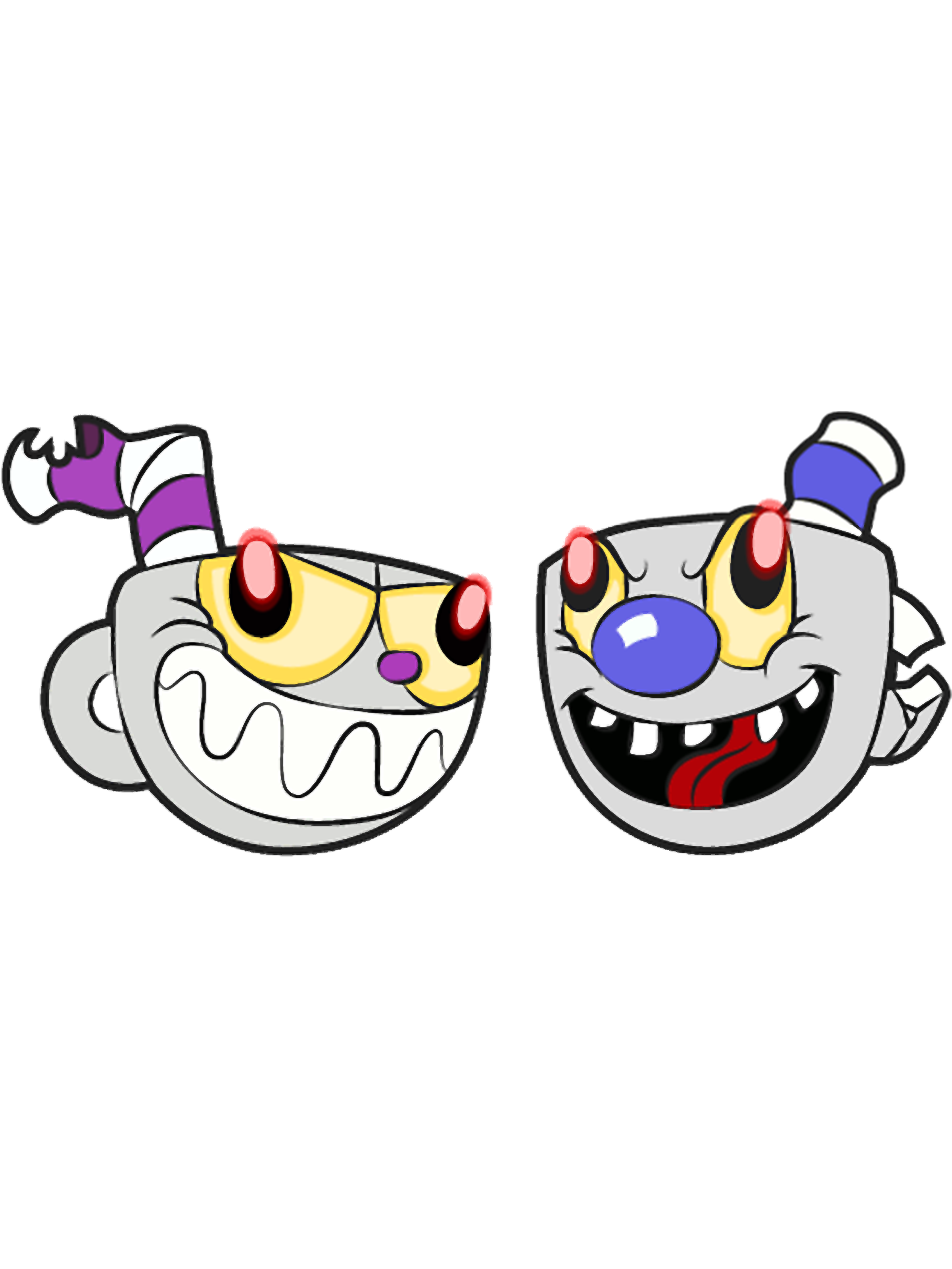 Cuphead Evil Cuphead and Vile Mugman - Inspire Uplift