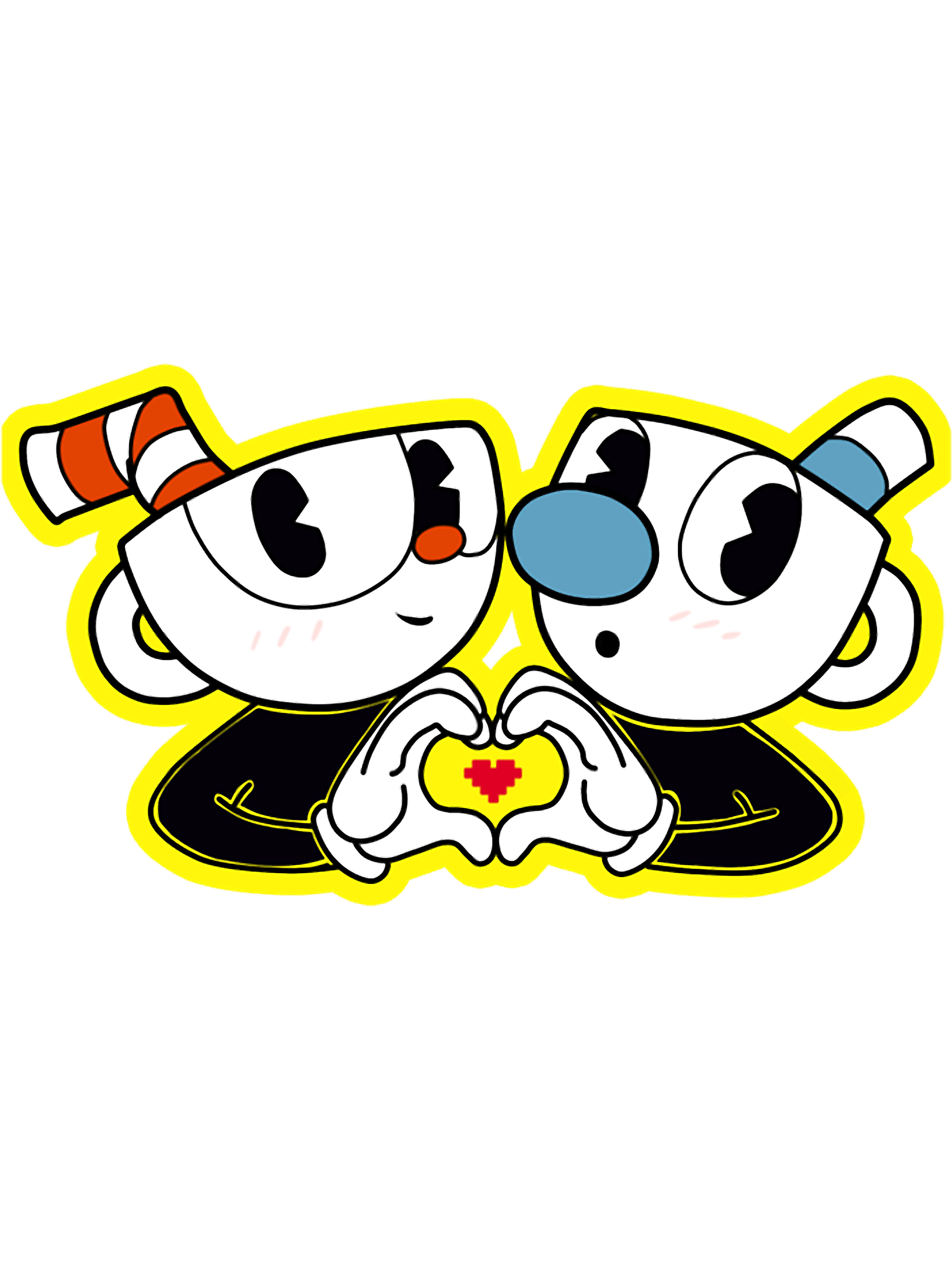Cute Cuphead and Mugman Premium | Inspire Uplift