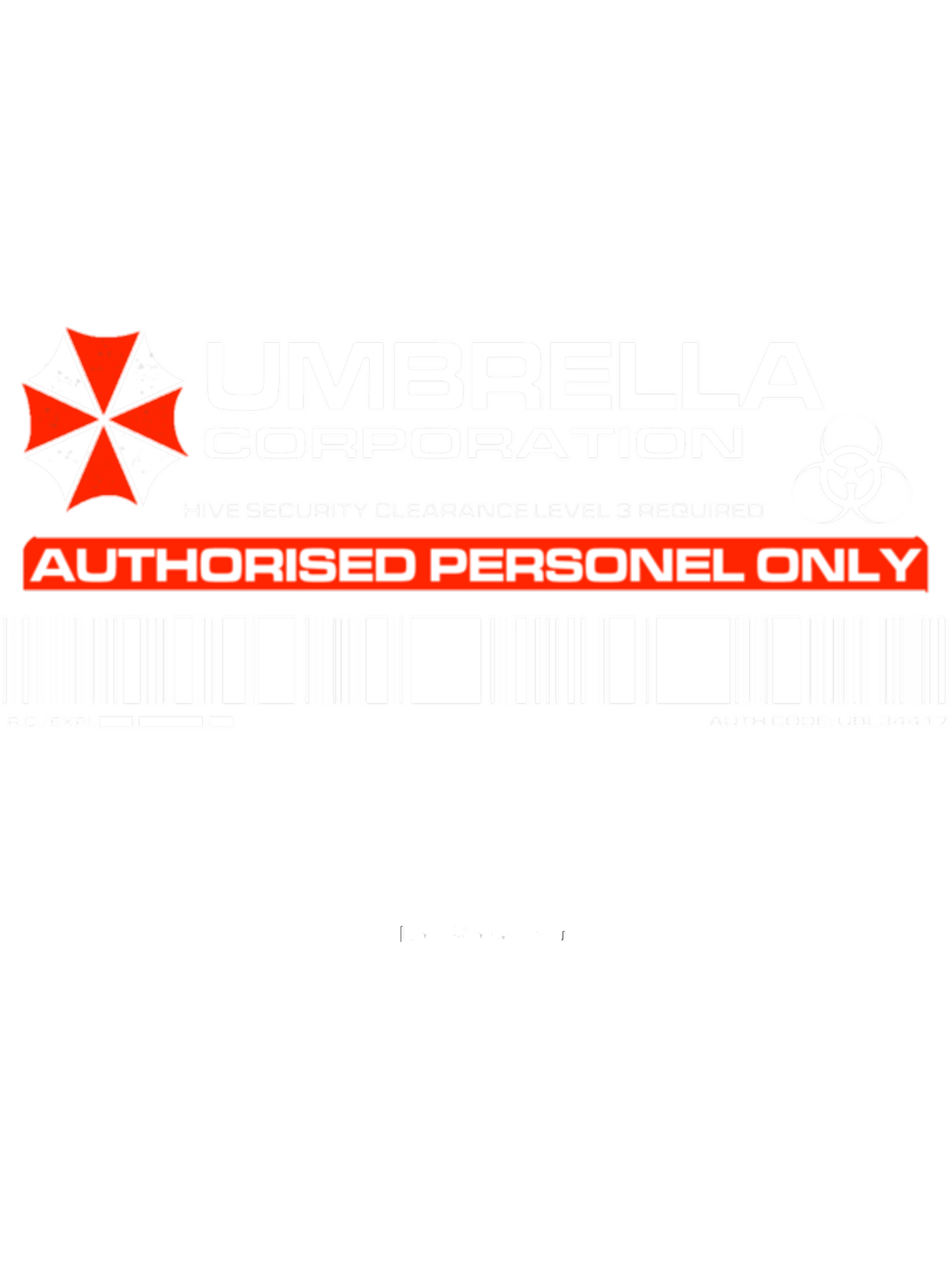 UMBRELLA CORP AUTHORIZATION ACCESS STICKER | Inspire Uplift