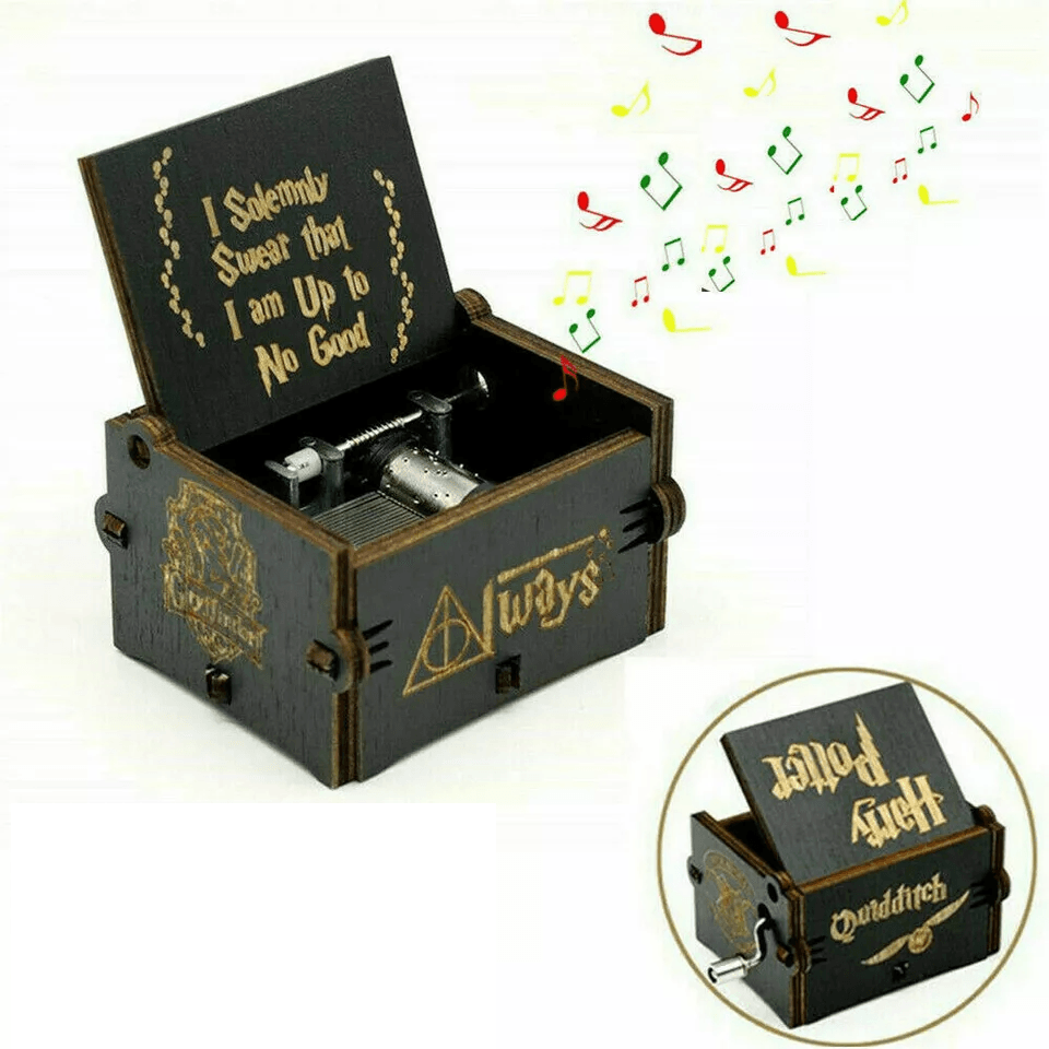 Harry Potter Wooden HandCranked Music Box Gift | Inspire Uplift
